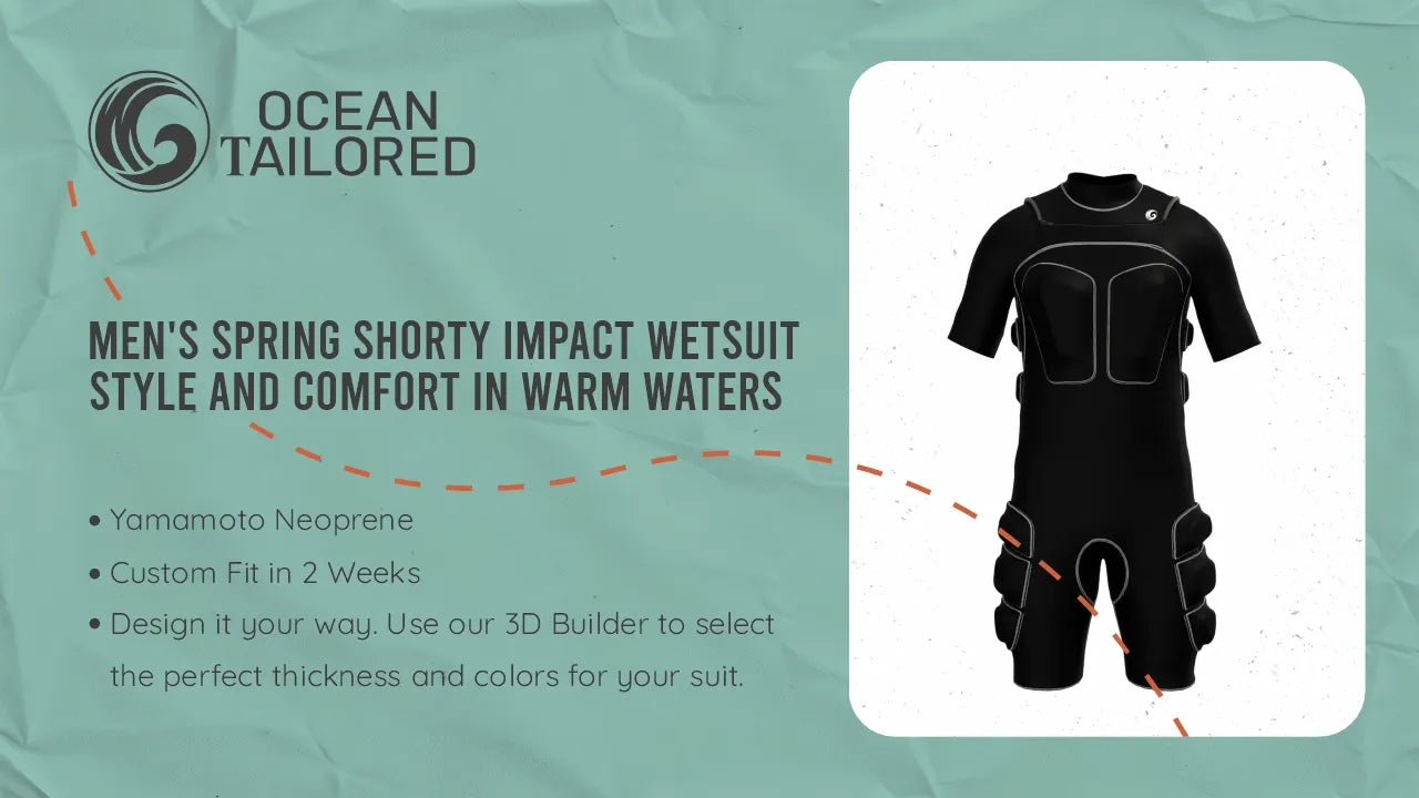 Men's Spring Shorty Impact Wetsuit – Ocean Tailored Wetsuits